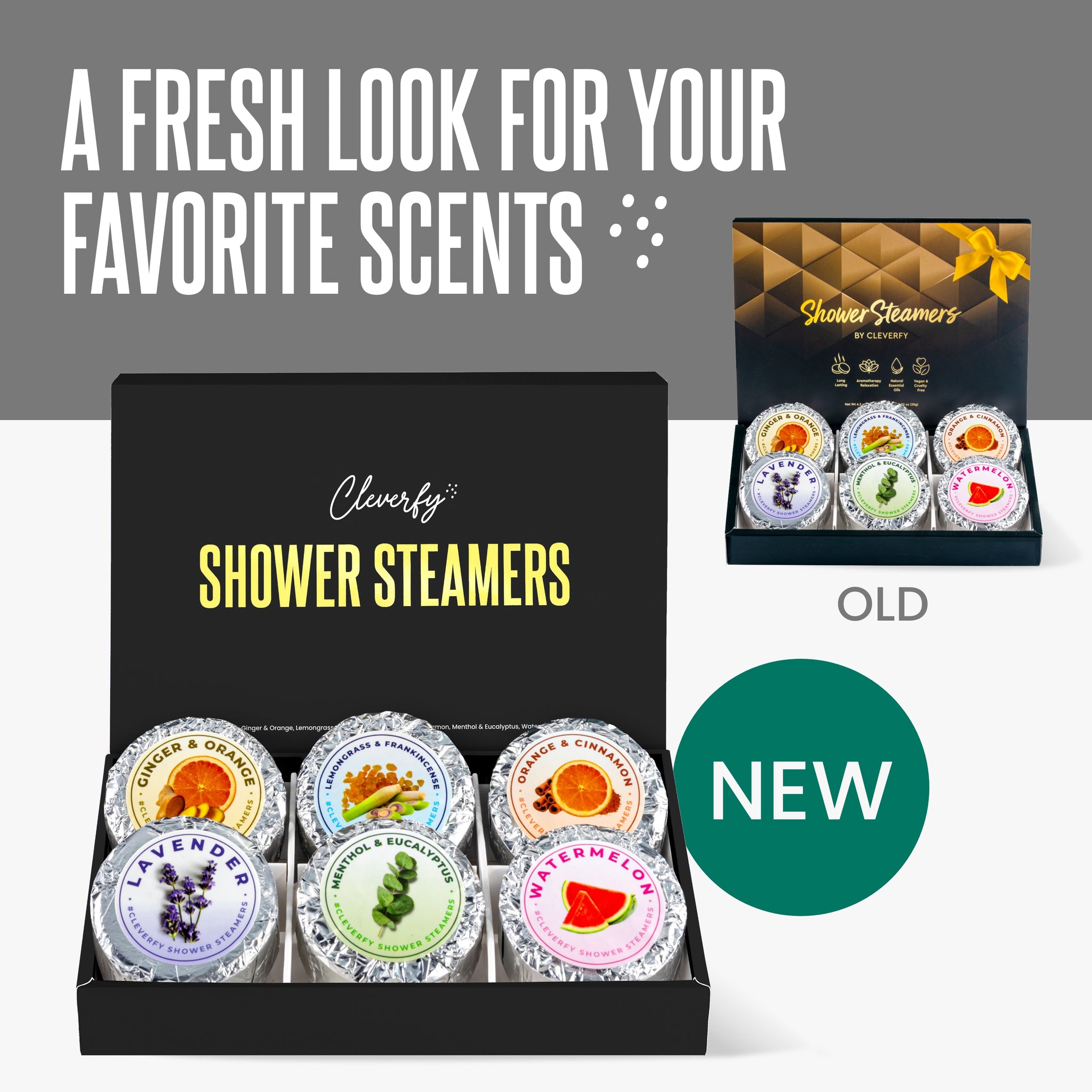 Cleverfy Men's Gift Set of 6 Shower Steamers – Cleverfy Beauty